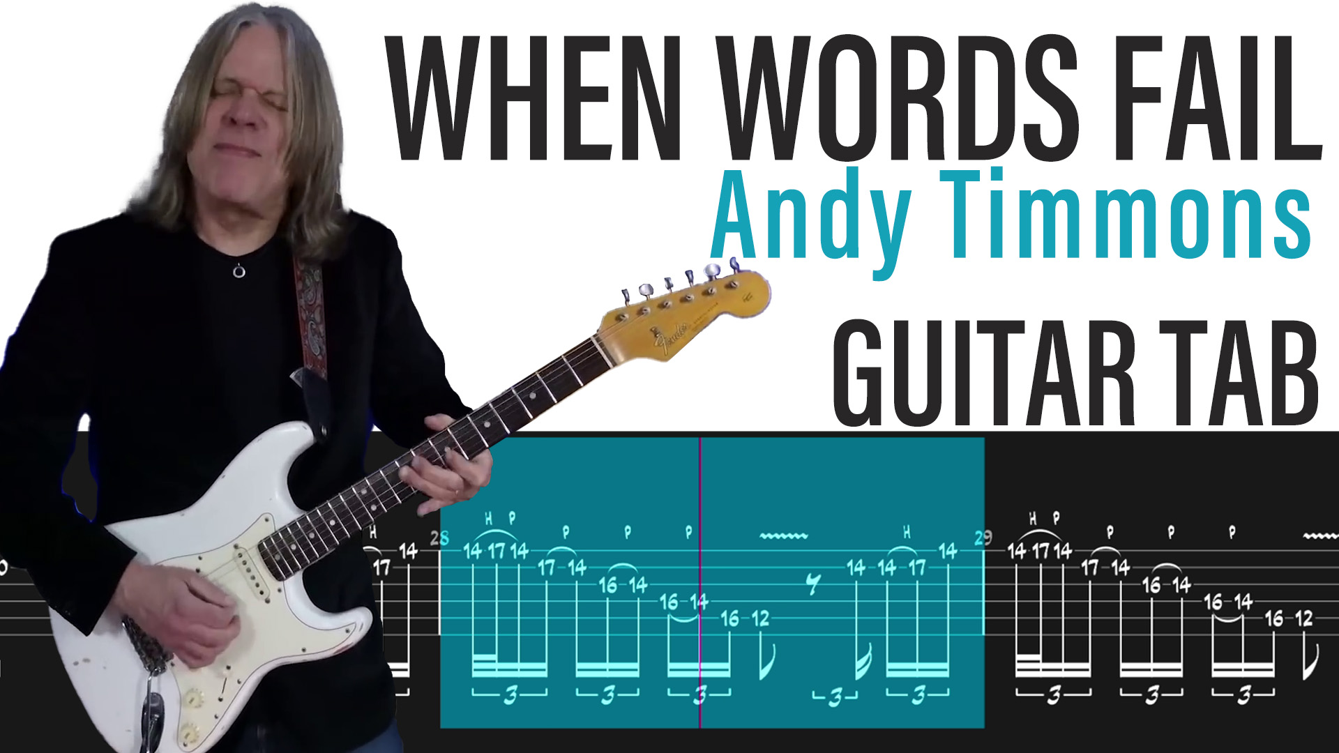 Andy Timmons – When Words Fail | Full Lesson Pack – Digil Music Shop